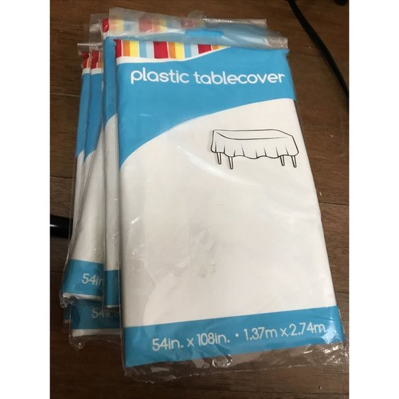 Party | Party Supplies | Six Disposable Plastic Party Table Covers ...